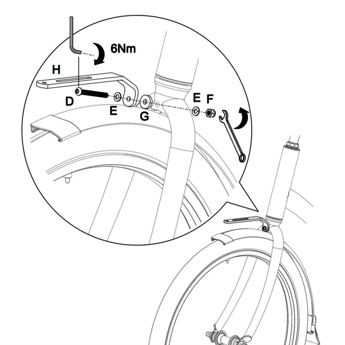 Basil Portland Front Carrier High Vorderrad Rack | Matt Black | B50410