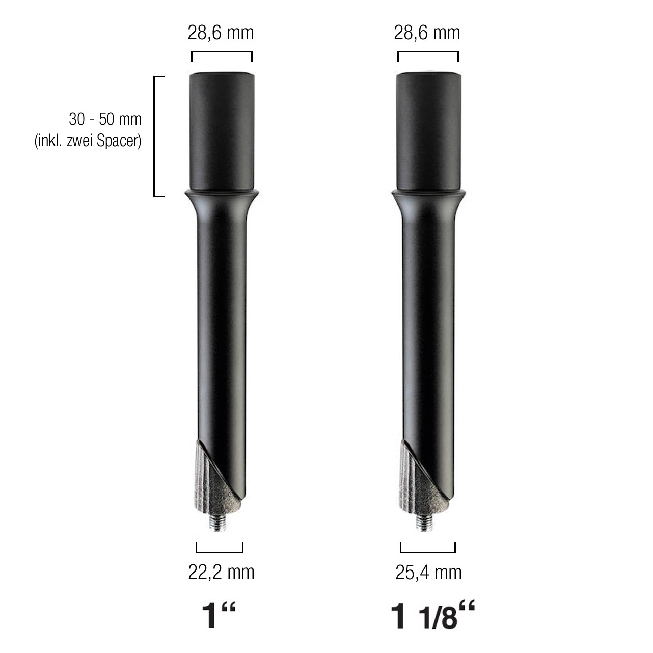 Procraft Vorbauadapter von Schaft auf Ahead | 1 1/8 Zoll | 11307741