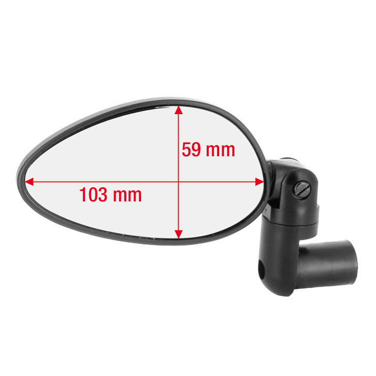 Zefal Cyclop 471 Fahrradspiegel Rückspiegel Lenkerende einklappbar ...