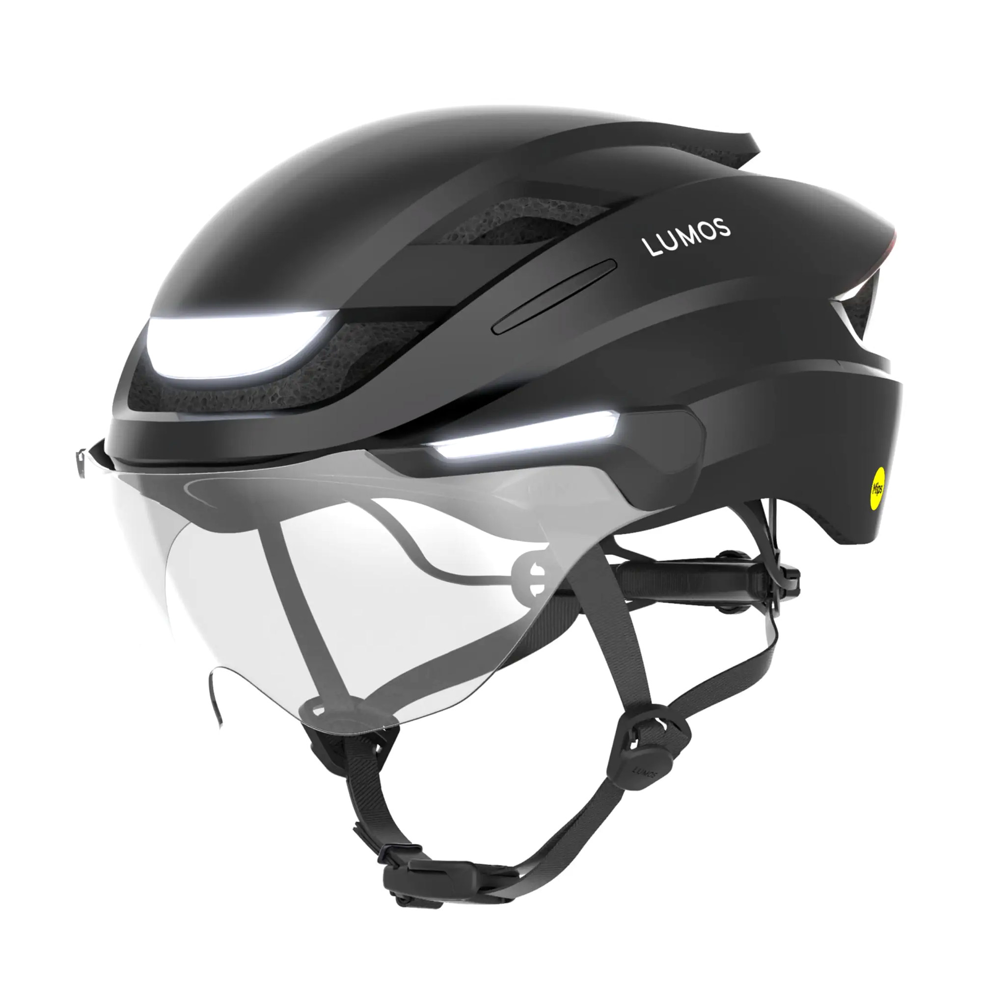 Lumos Ultra E-Bike Mips Helm mit Blinkern und Visier | Lunar White | M ...