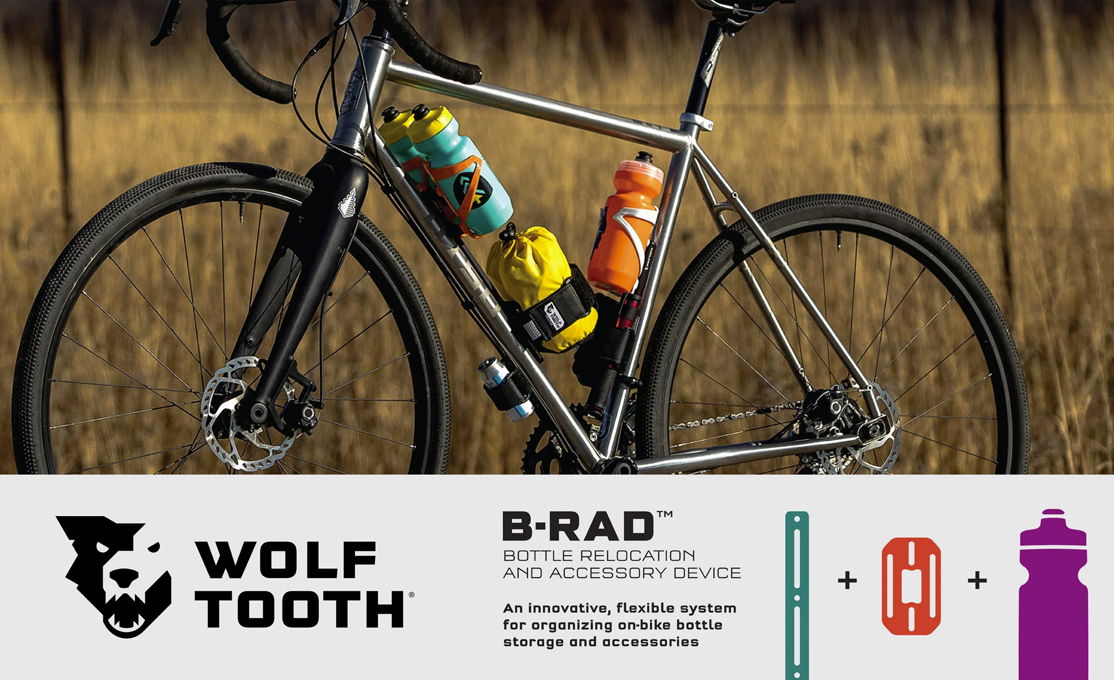 Wolf Tooth B-RAD 3 Slot Base Mount black | B-RAD-3