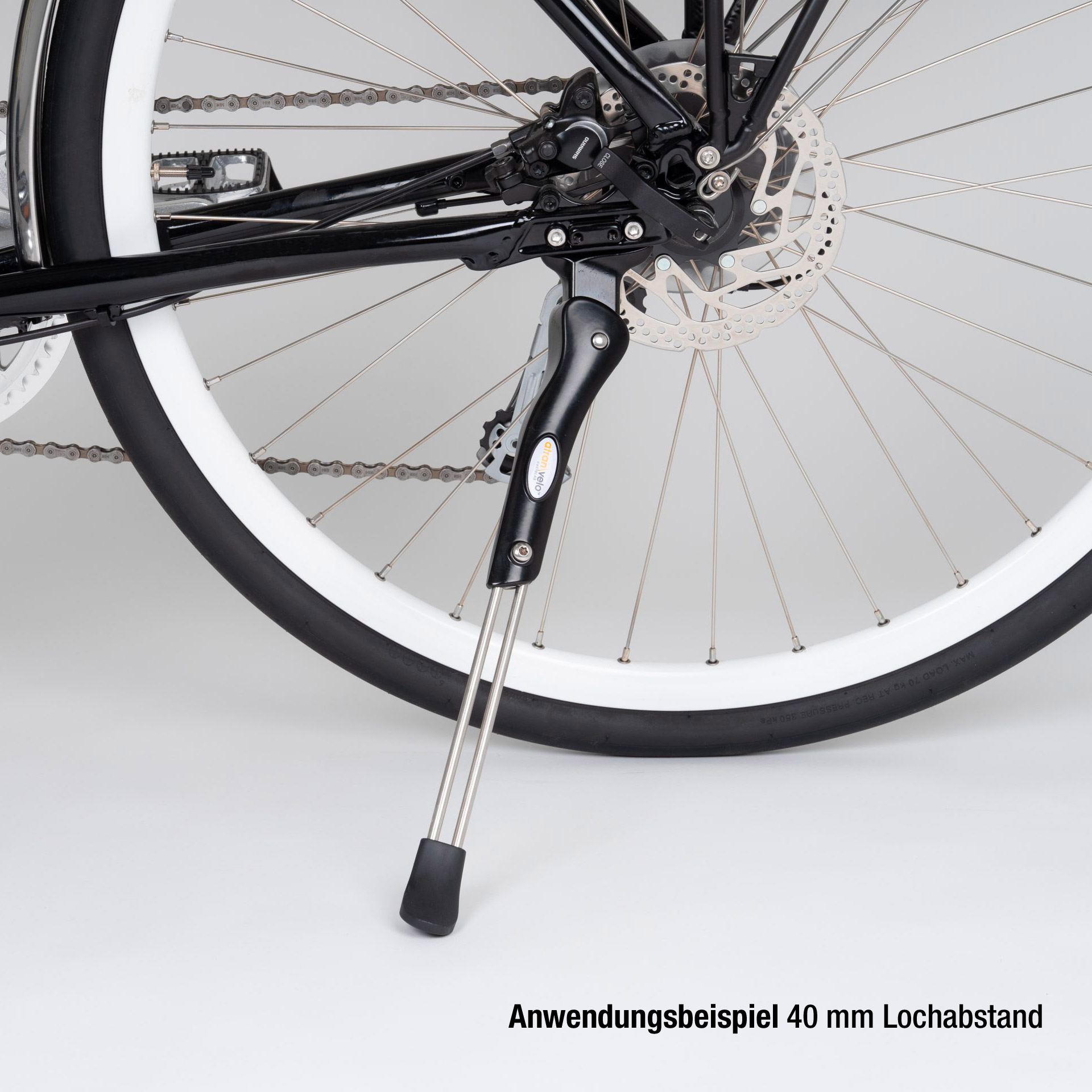 Atran Velo Stylo Hinterbauständer 24-28 Zoll Schwarz | 18 mm | 3400058N