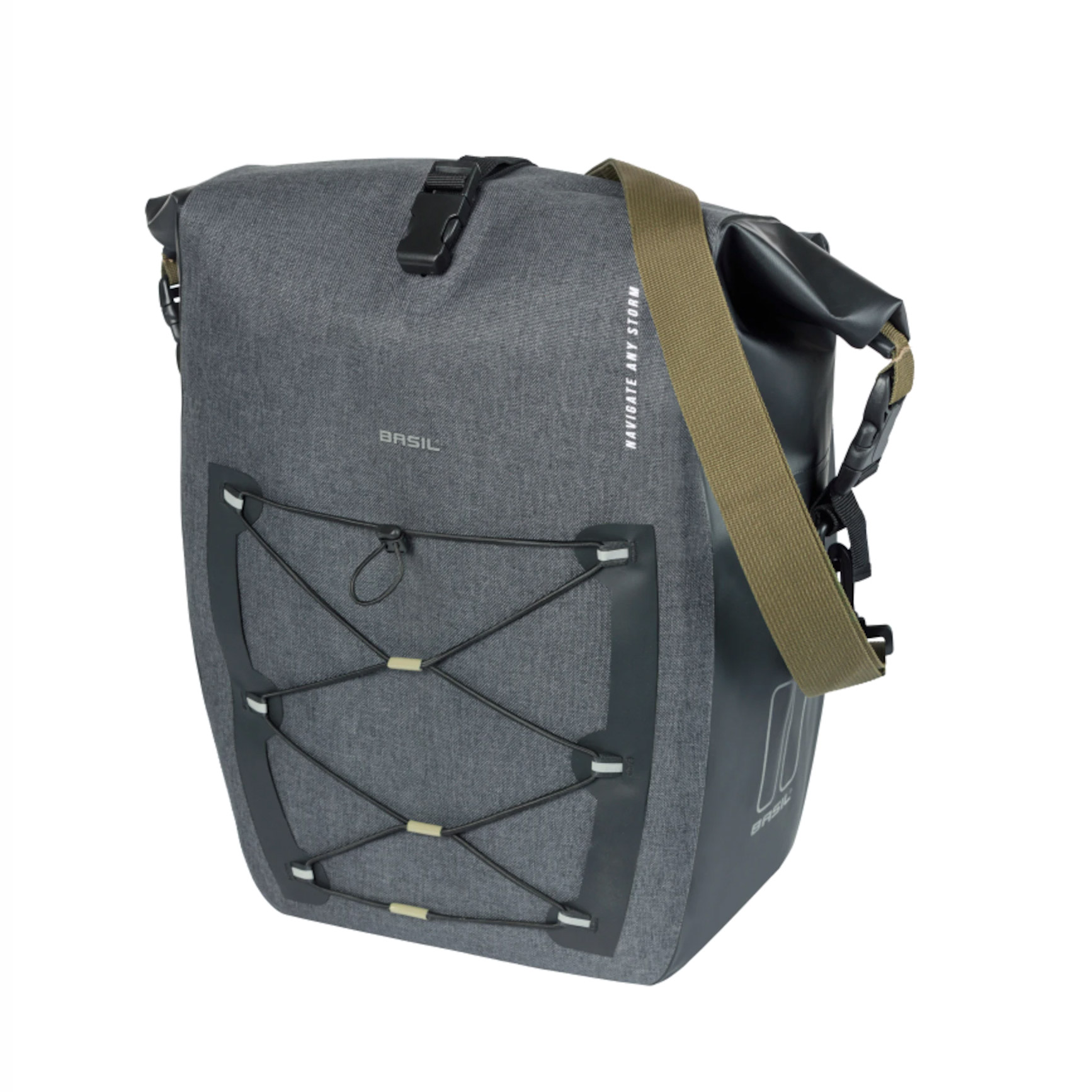Basil Navigator Storm Single Pannier Bag L | MIK SIDE | B18261