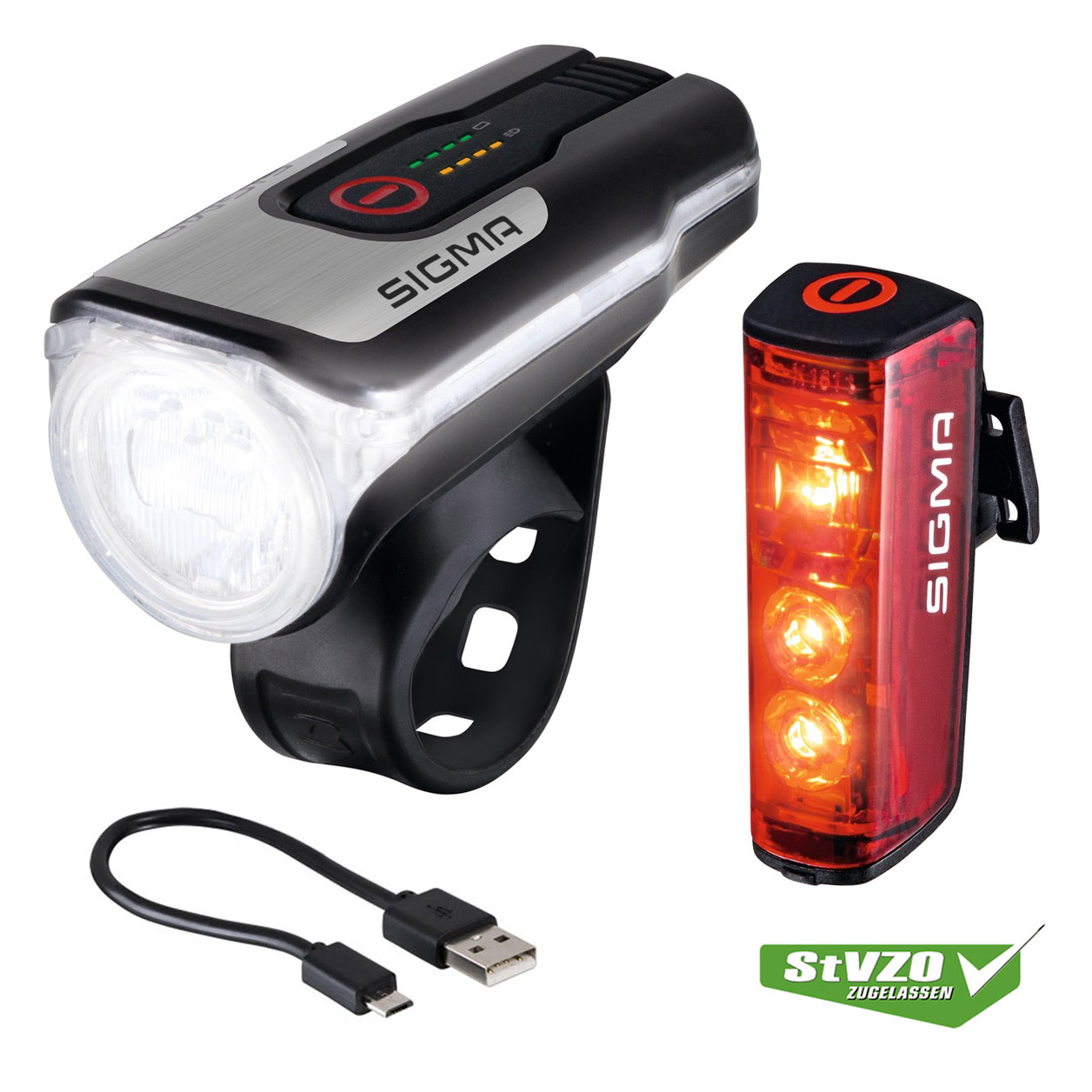 Sigma AURA 80 LED Bike Light and Rear Light Blaze with USB | 2022072914