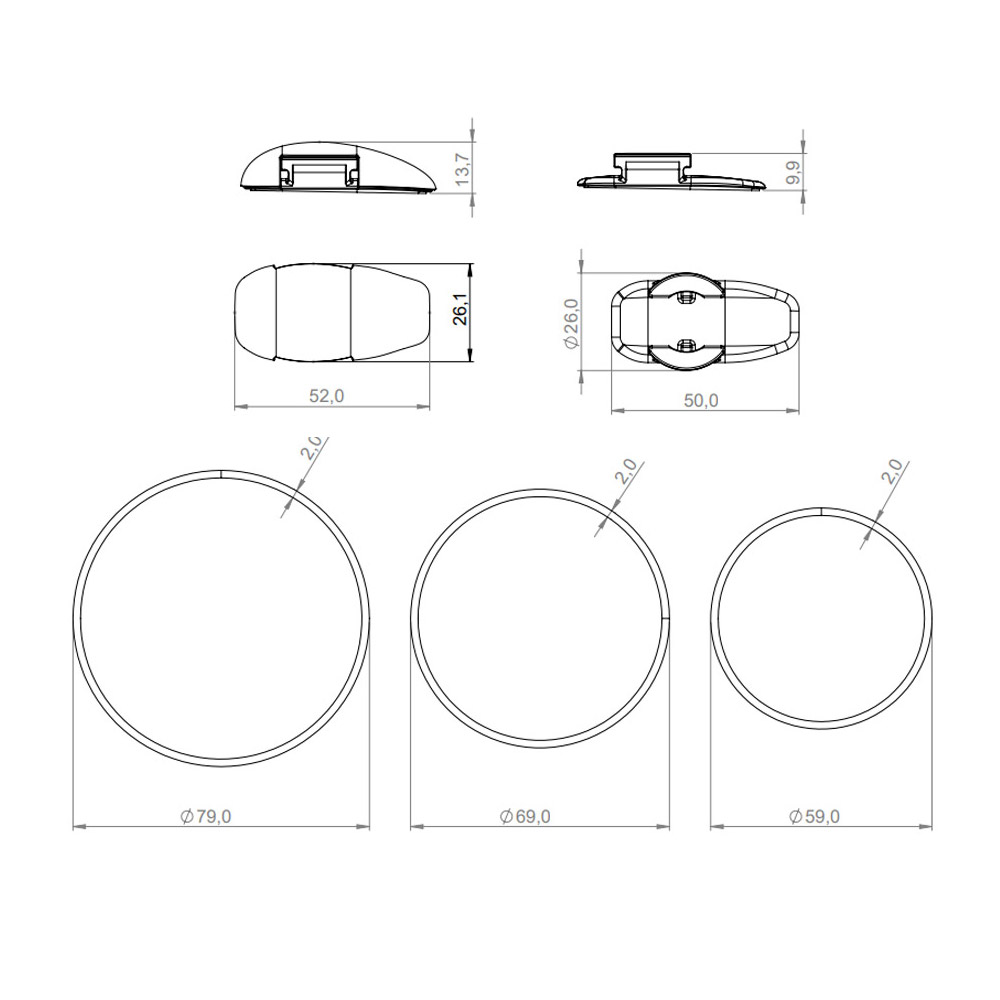 SP Connect Aero Mount SPC+ Vorbauhalterung mit Adapter für Garmin ...