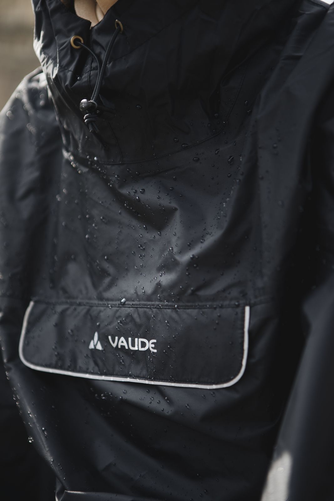 VAUDE Valdipino Poncho Fahrrad Regenponcho | Schwarz | L | 022850100400