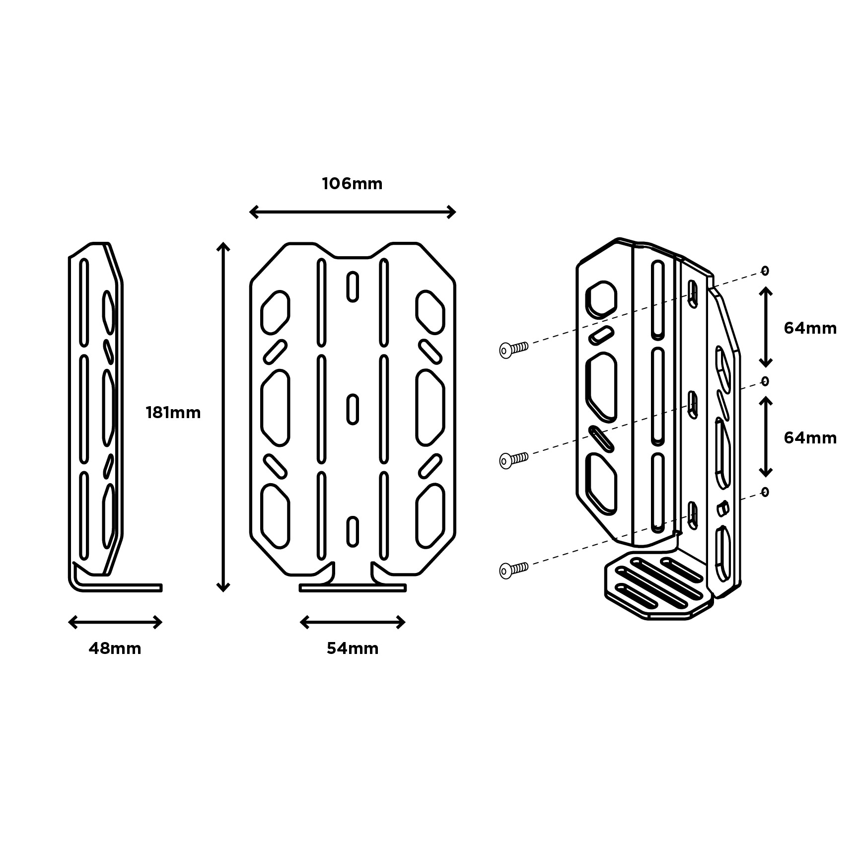 Restrap Carry Cage Black Gepäckträger/Flaschenhalter | 45195010122