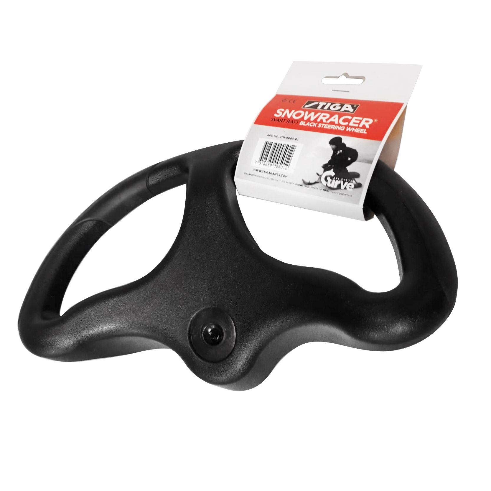 Stiga Lenkrad Curve Steering Wheel for Snowracer Black 2111-9005-01 ...