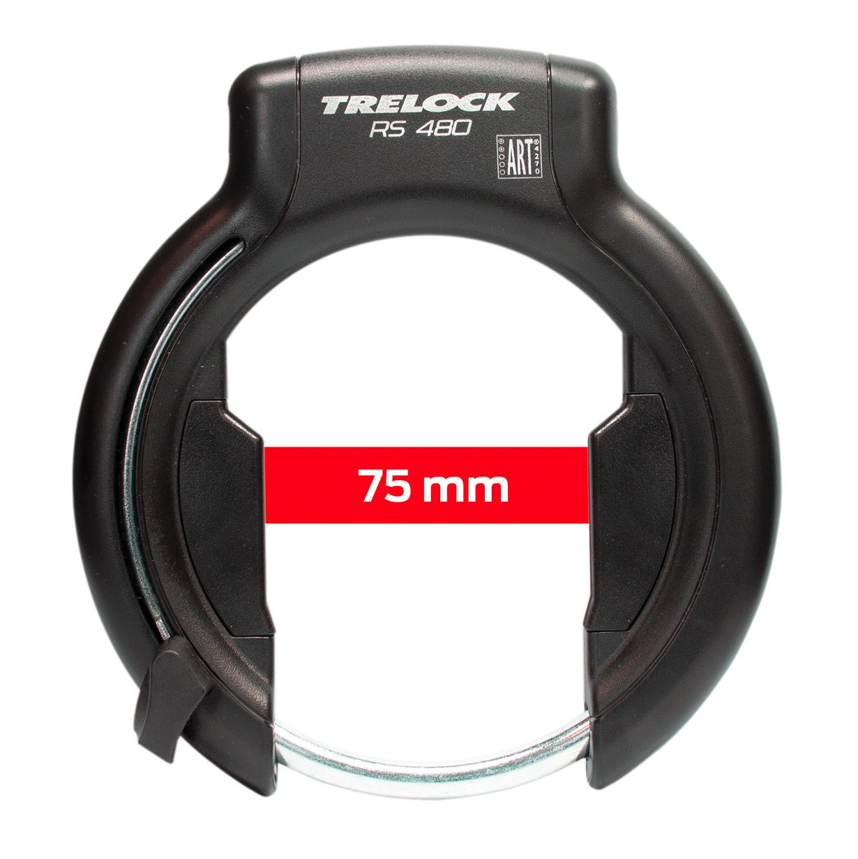 Trelock RS 480 P-O-C XL Frame Lock 75 mm | AZ = Schlüssel abziehbar ...