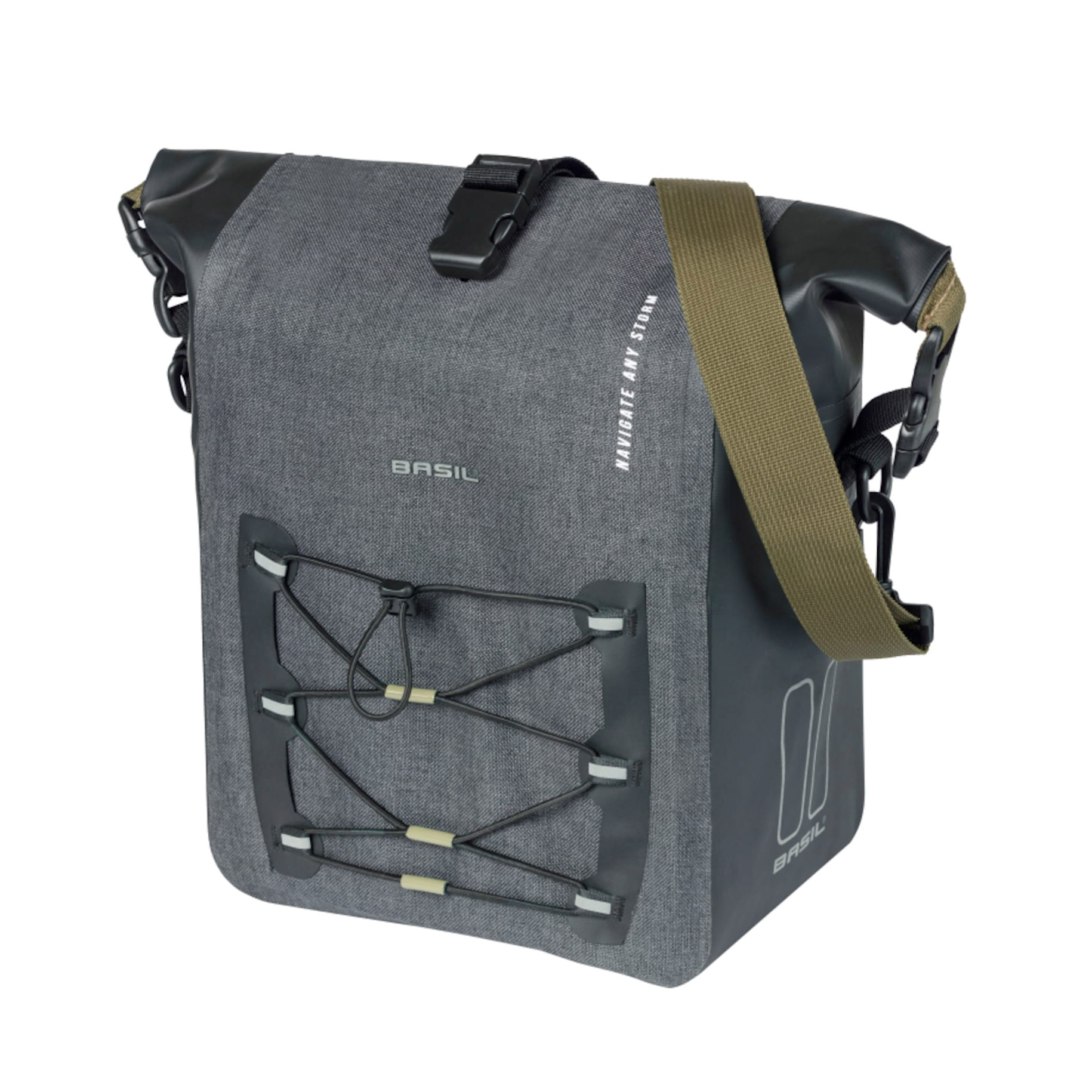 Basil Navigator Storm Single Pannier Bag M | MIK SIDE | B18265
