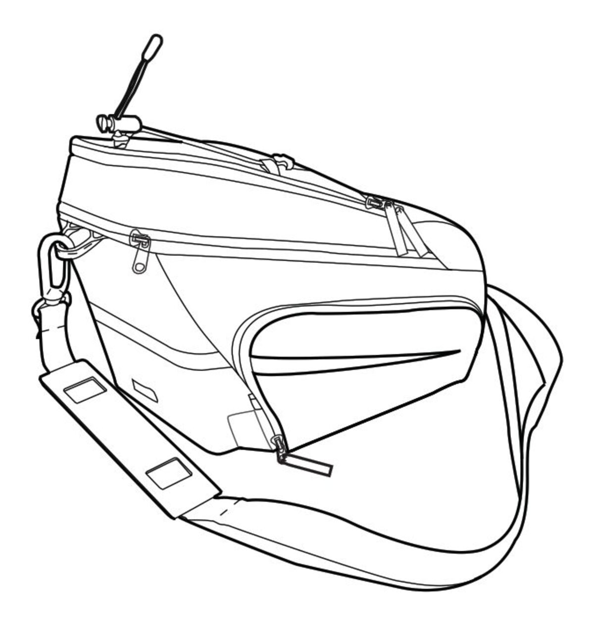 VAUDE Silkroad Plus Trunkbag Racktasche with Seitentaschen Black 9+7L ...