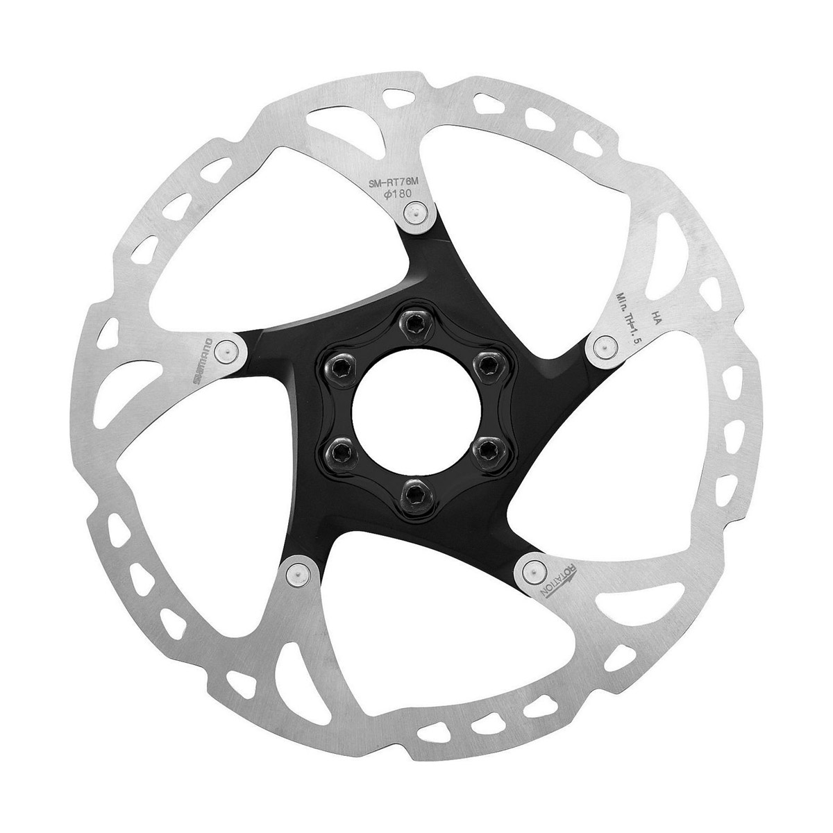 Shimano SM-RT76 Brake Disc (ZEE) 6-Loch 160 / 180 / 203 mm | 180 mm | I ...
