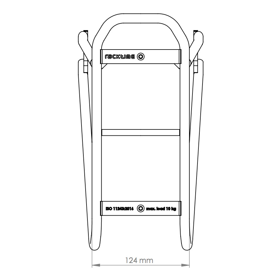 Racktime Topit EVO Vorderrad-Rack Black | 2061502600