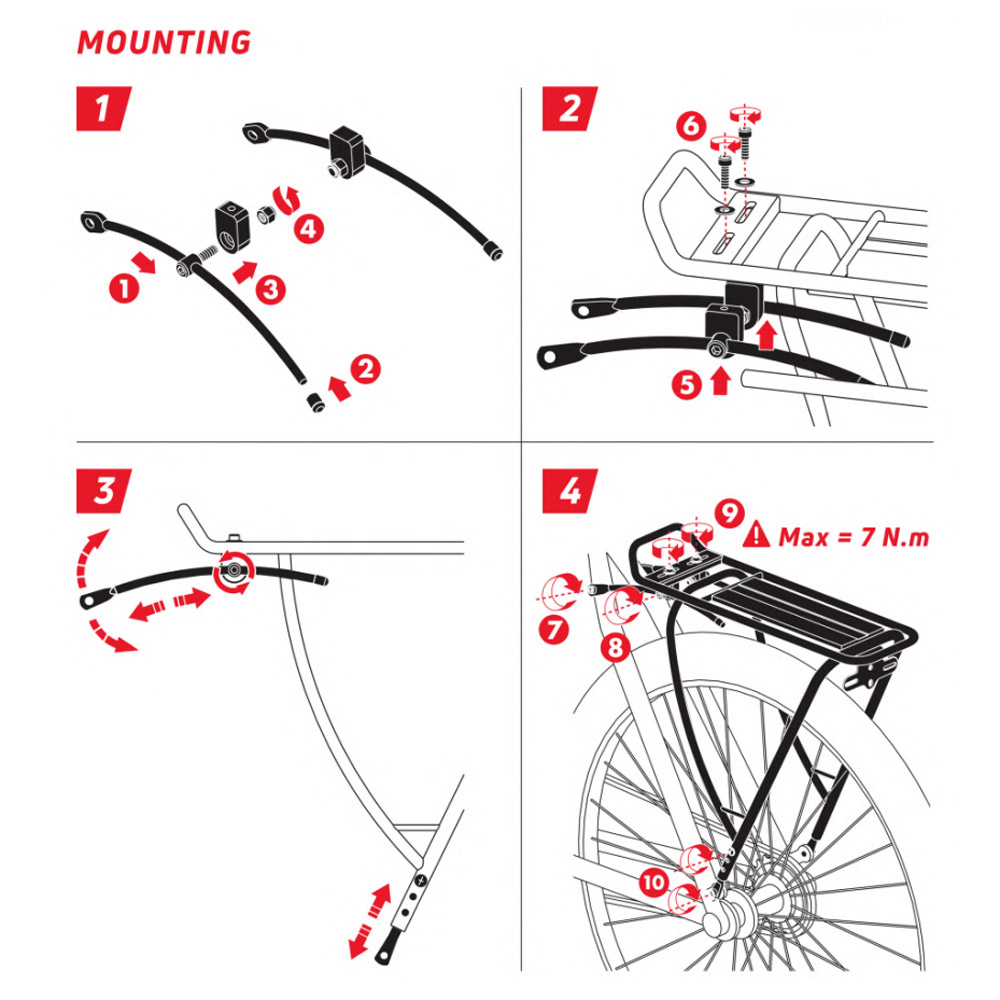 Zefal Raider R50 Bike Rack rear 26-29" | FA003573009