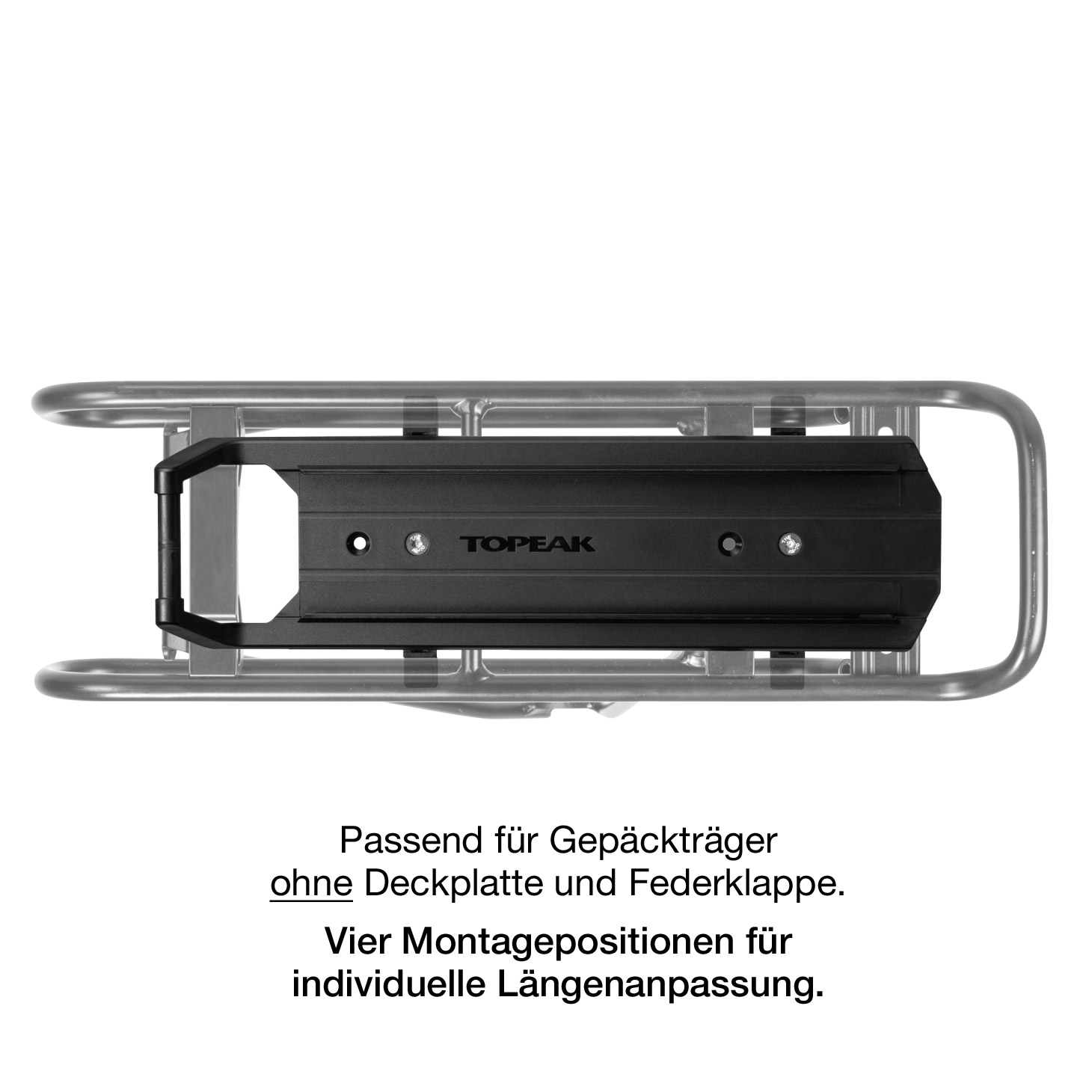 Topeak Omni QuickTrack Adapter universal Gepäckträgerplatte für MTX-/RX ...