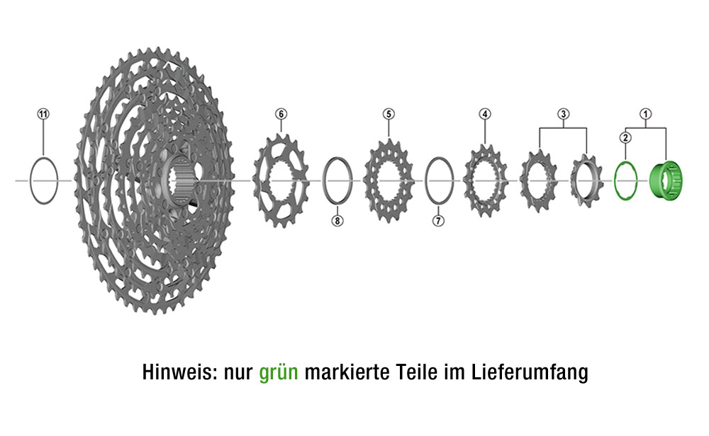 Shimano Verschlussring 12-fach CS-M6100 / CS-M7100 / CS-M8100 ...