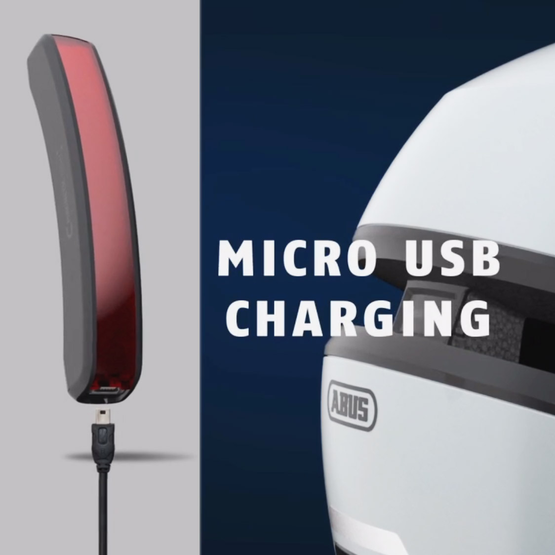 ABUS HUD-Y Bike Helmet with LED | Velvet Black | L 57-61 cm | A66844