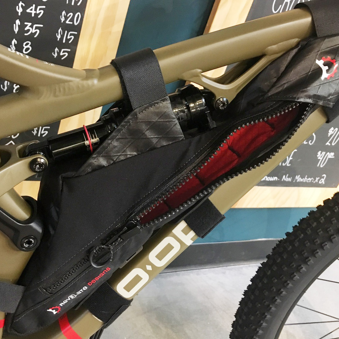 Revelate Designs Full Suspension Frame Bag Frame Bag | Black | #2 (3.0 ...