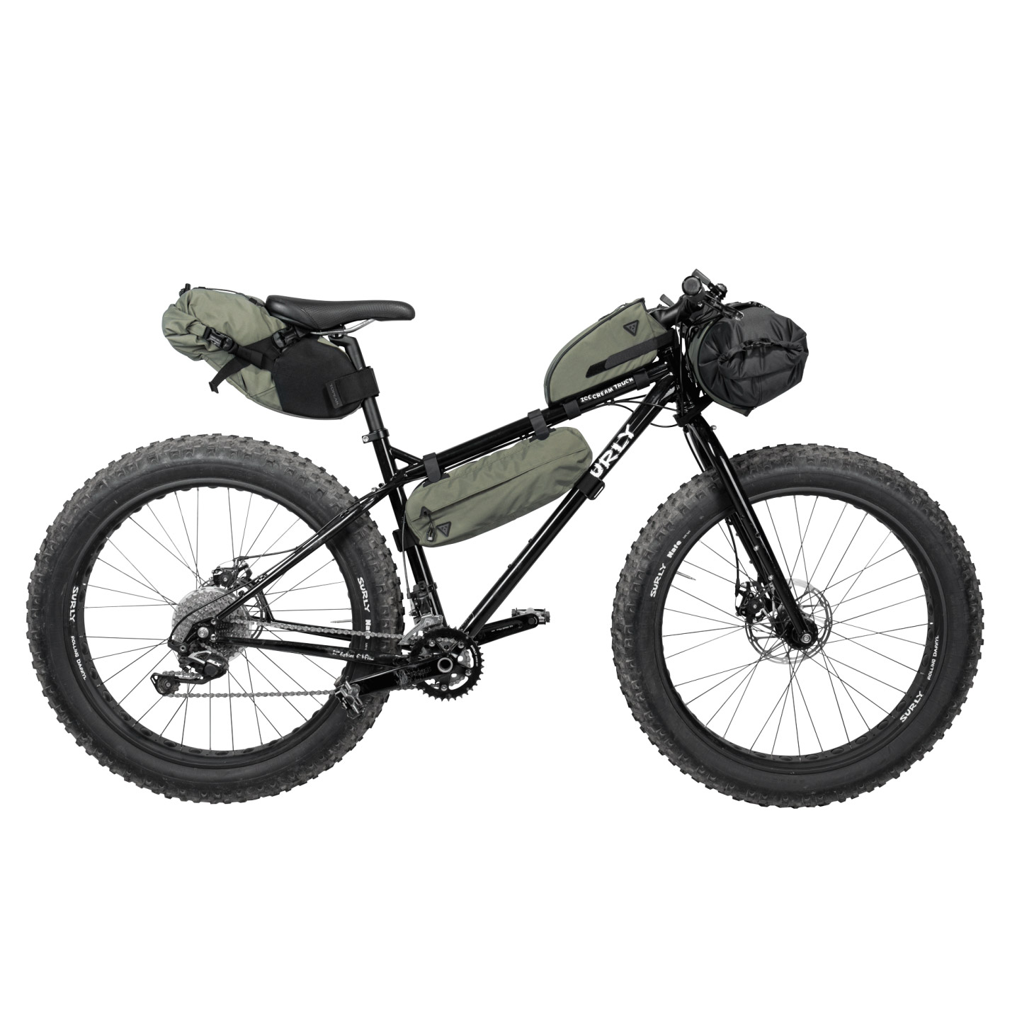 Topeak MidLoader Frame Bag Black / Green 3L-6L (38/46/55 cm) | Black ...