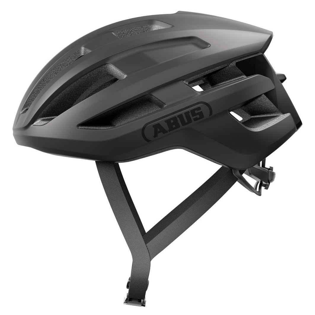 ABUS PowerDome Road Bike Helmet | Velvet Black | L 57-61 cm | A91922